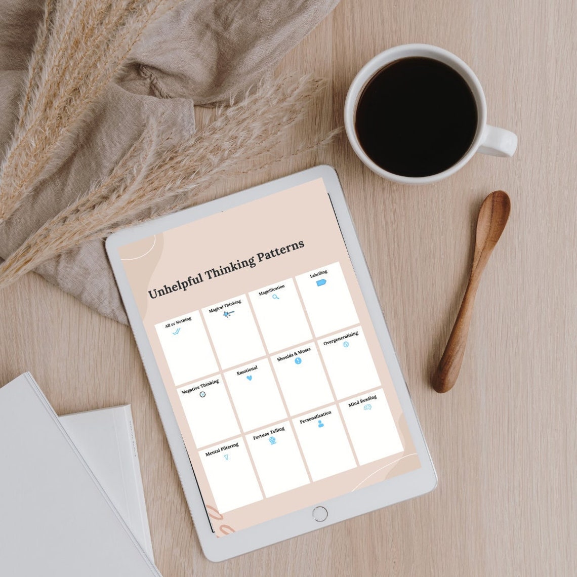 Unhelpful Thinking Patterns Coaching Template for Unhelpful Thinking ...