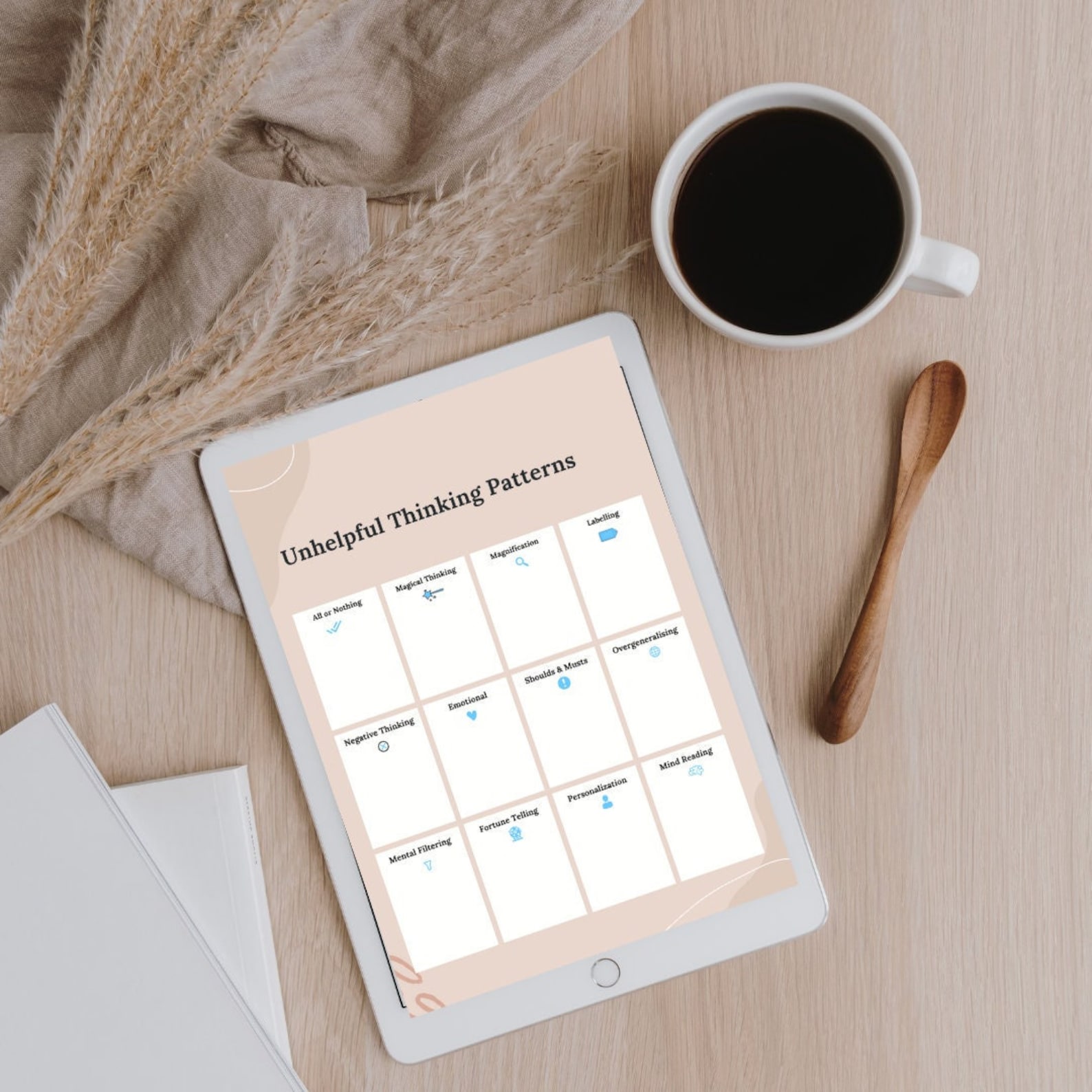 Unhelpful Thinking Patterns Coaching Template for Unhelpful Thinking ...