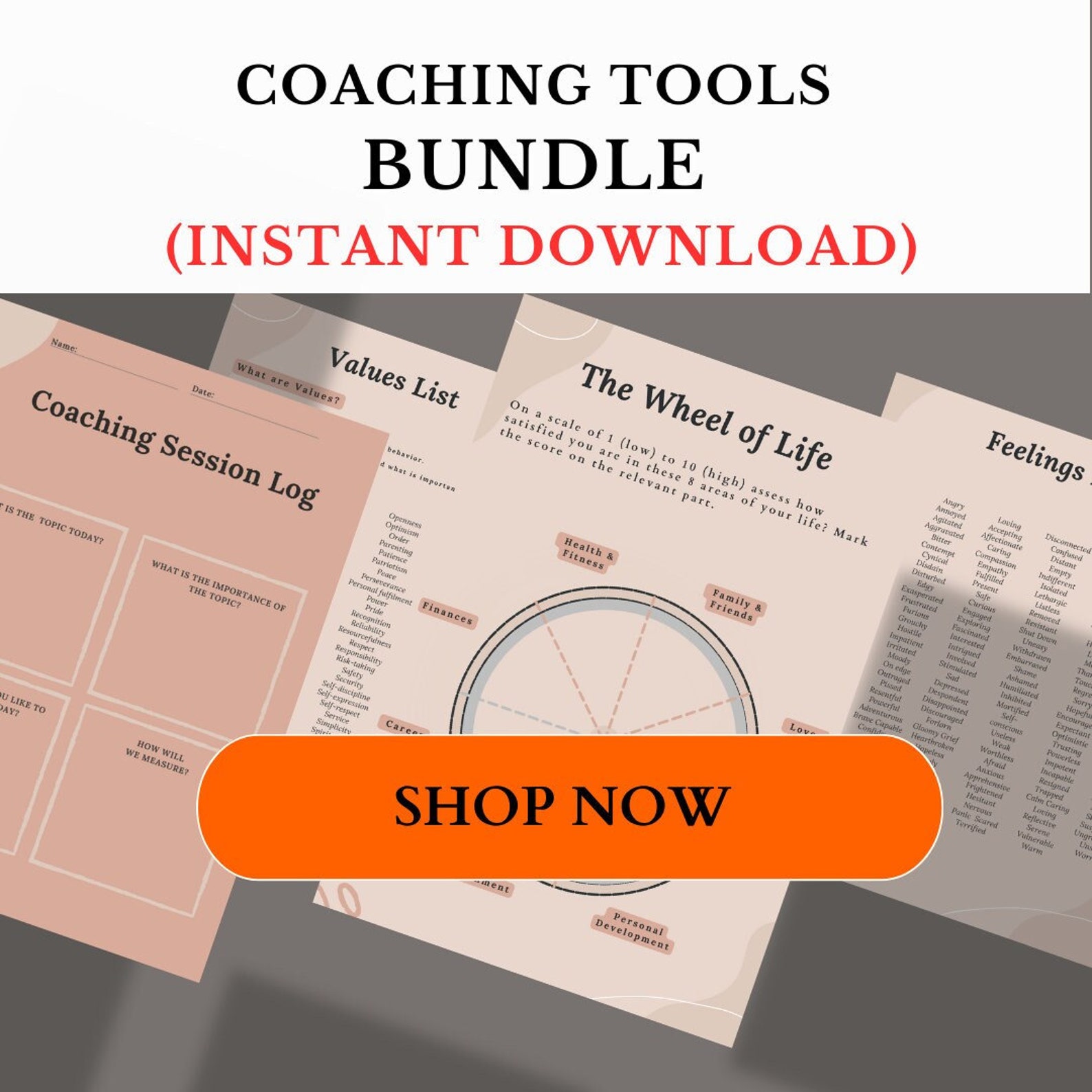 Printable Coaching Workbooks in PDF, Career Coaching Templates ...