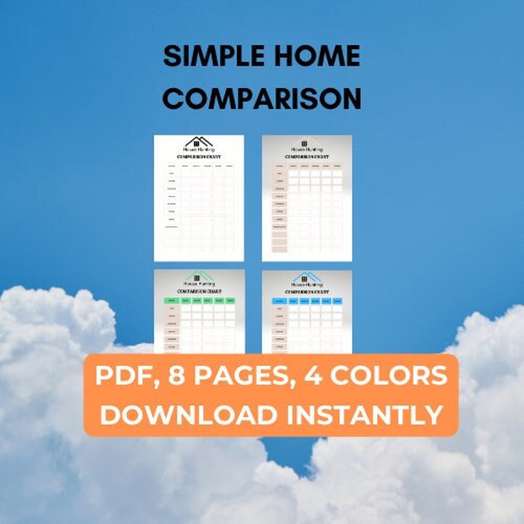 Simple House Hunting Template to Print, Apartment Hunting Checlist PDF ...