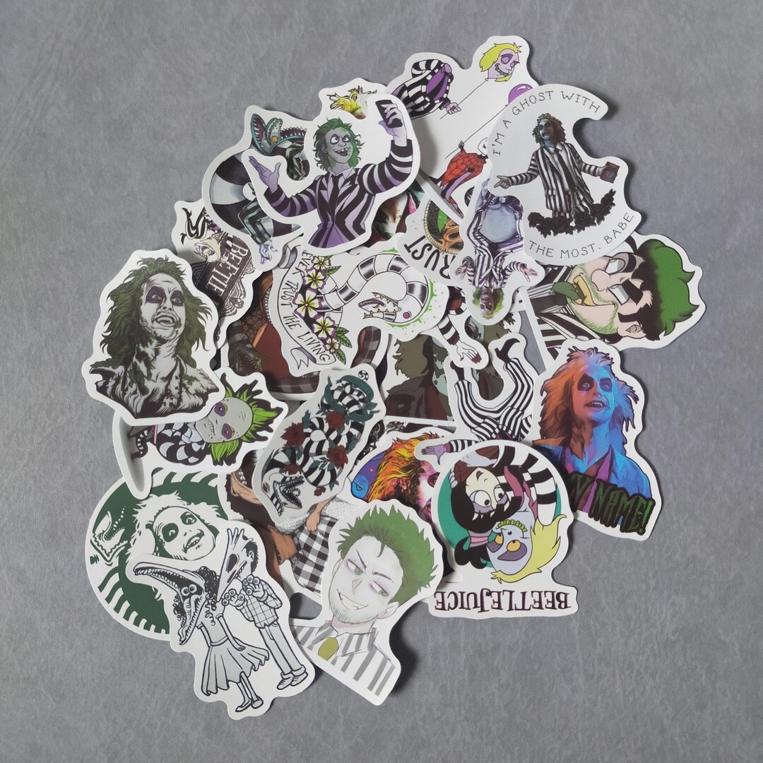 Beetlejuice Stickers. Mystery Lucky Dip Sticker Packs. - Etsy