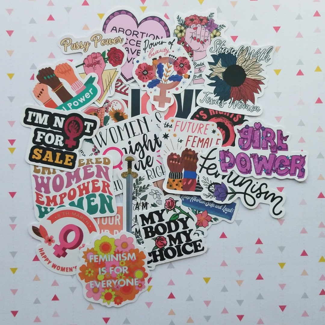 Feminist / Girl Power Stickers. Mystery Lucky Dip Sticker Packs. - Etsy UK