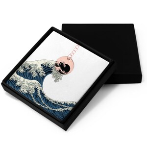 The Great Wave Personalized Japanese Gift, the Great Wave Keychain ...