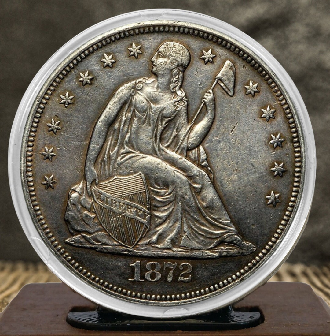 1872 Seated Liberty Dollar Commemorative Coin - Etsy Canada