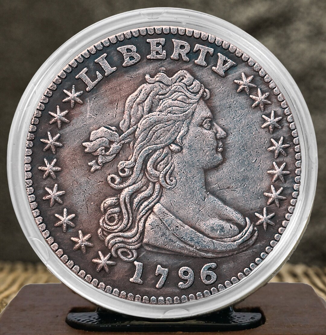 1796 Liberty Draped Bust Dollar Small Eagle Commemorative - Etsy