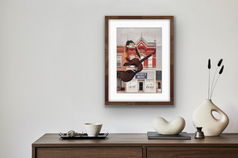 Musical Handmade Collage Art Print - Etsy