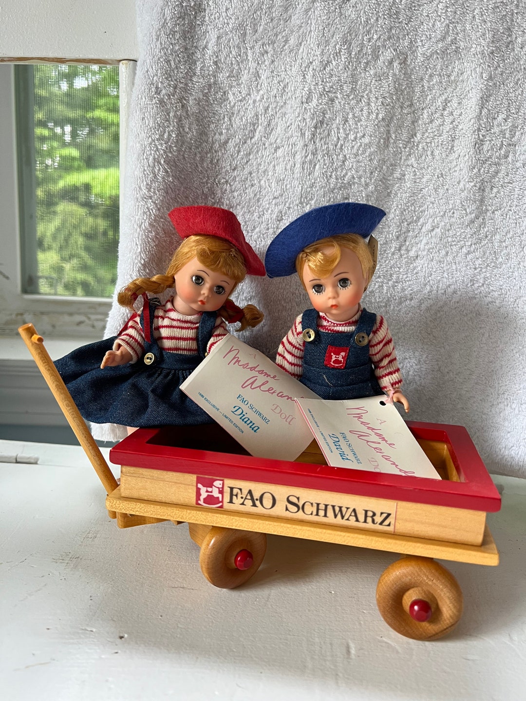 Madame Alexander Doll Fao Schwartz Diana & David W Wagon 1989 - Etsy