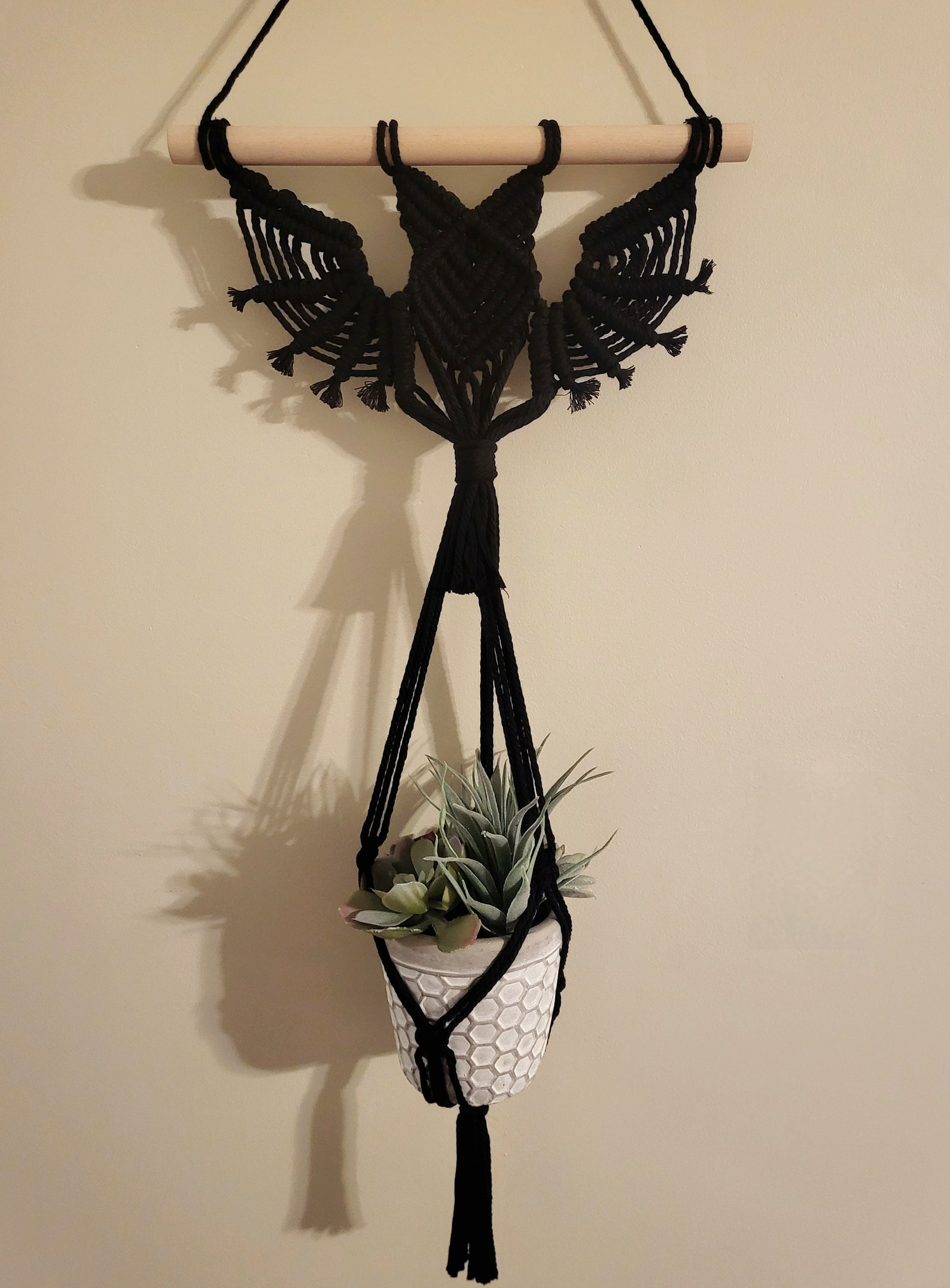 Macrame Bat Plant Hanger - Etsy