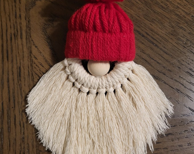 Macrame Santa Ornament - Etsy