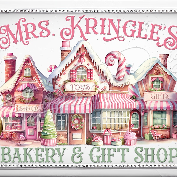 Christmas Bakery Sign - Etsy