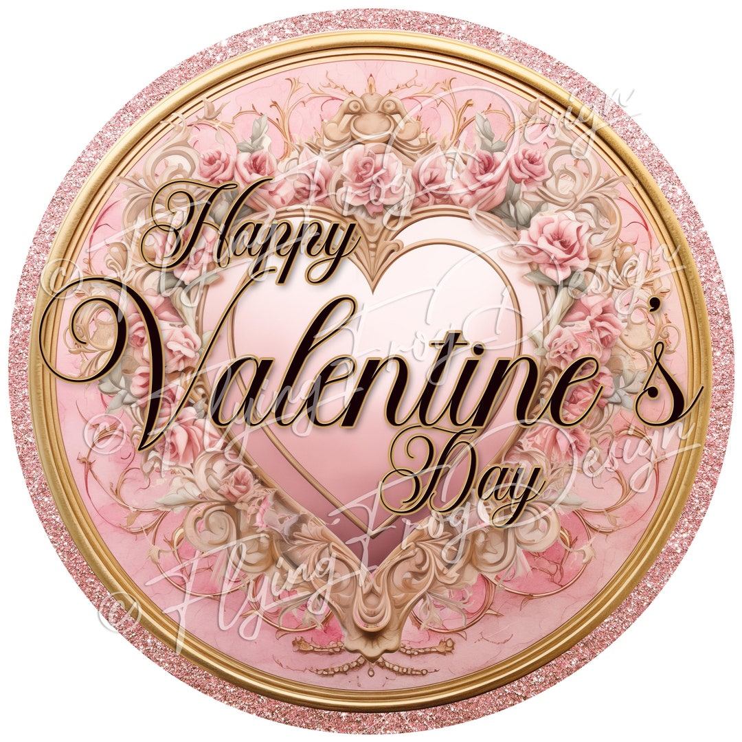 Exclusive Design! Vintage Victorian Heart Roses Gold Filigree Uv-coated ...