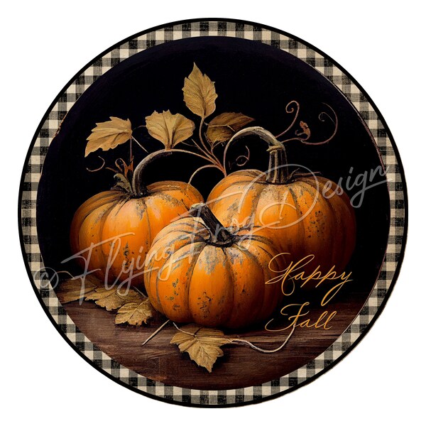 Round Fall Signs - Etsy