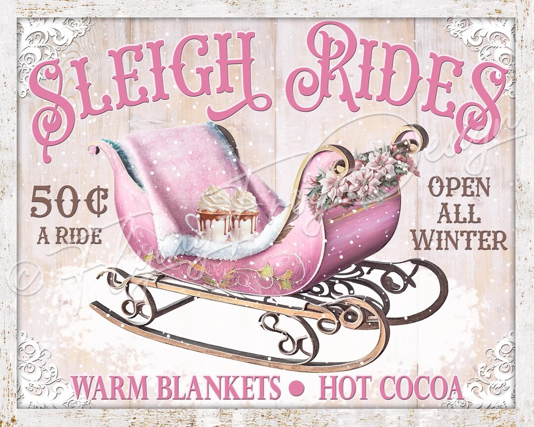 Exclusive! Vintage Victorian Sleigh Rides Warm Blankets Hot Cocoa Uv ...
