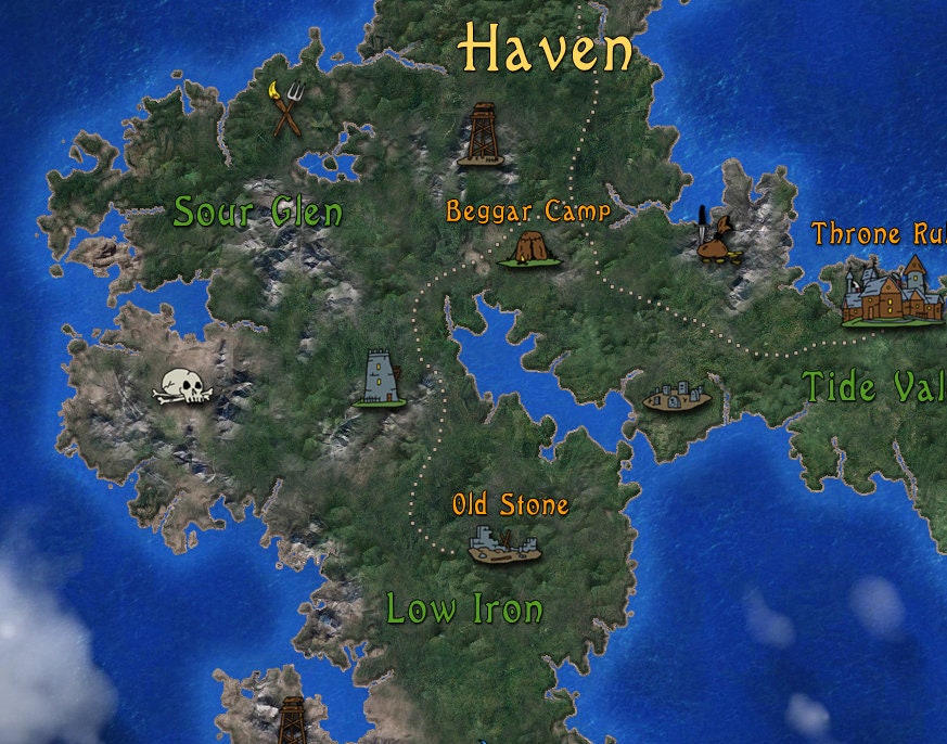 12 Custom Fantasy Realm Maps by Fable Table Workshop - Etsy