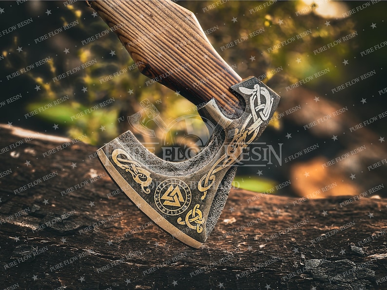 Custom Smith Carbon Steel Viking Axe Personalized Anniversary Gift for ...