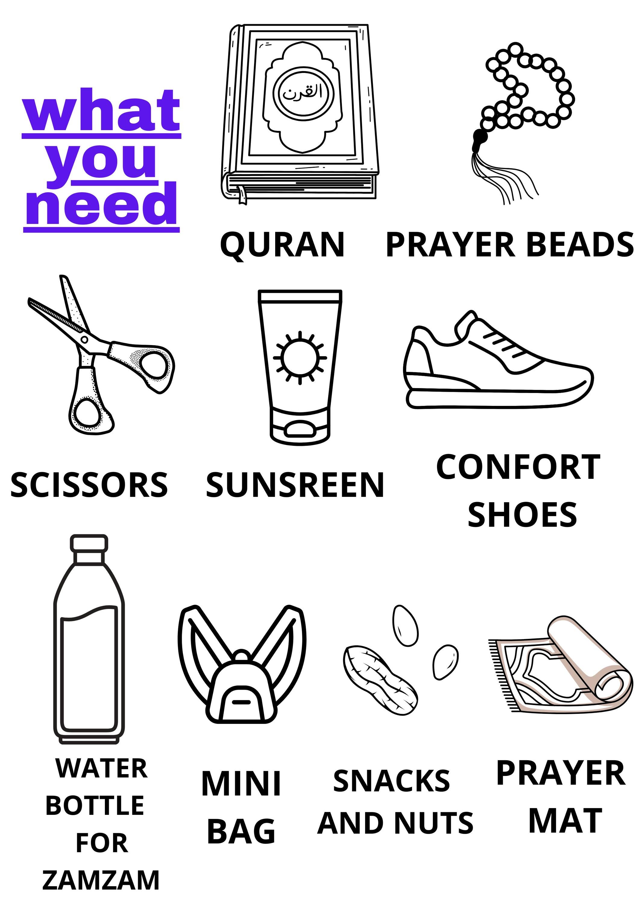 Umrah Coloring Book for Kids – Islamic Pilgrimage Guide With Fun ...