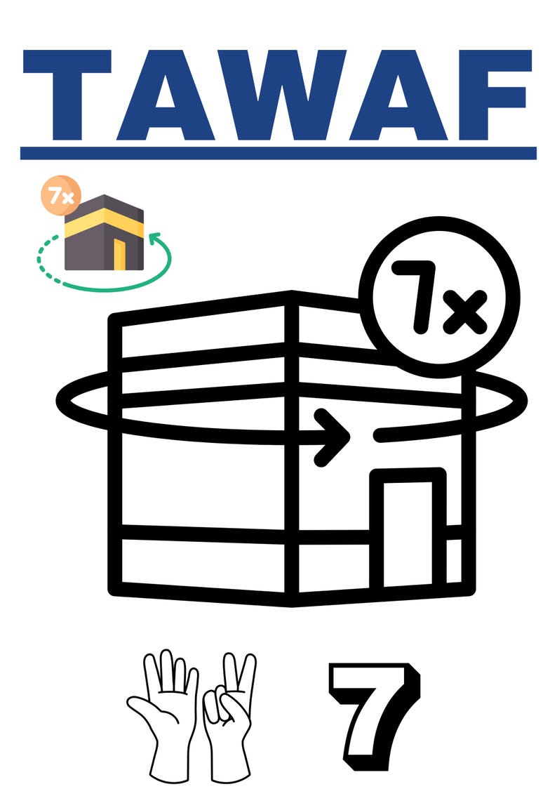 Umrah Coloring Book for Kids – Islamic Pilgrimage Guide With Fun ...