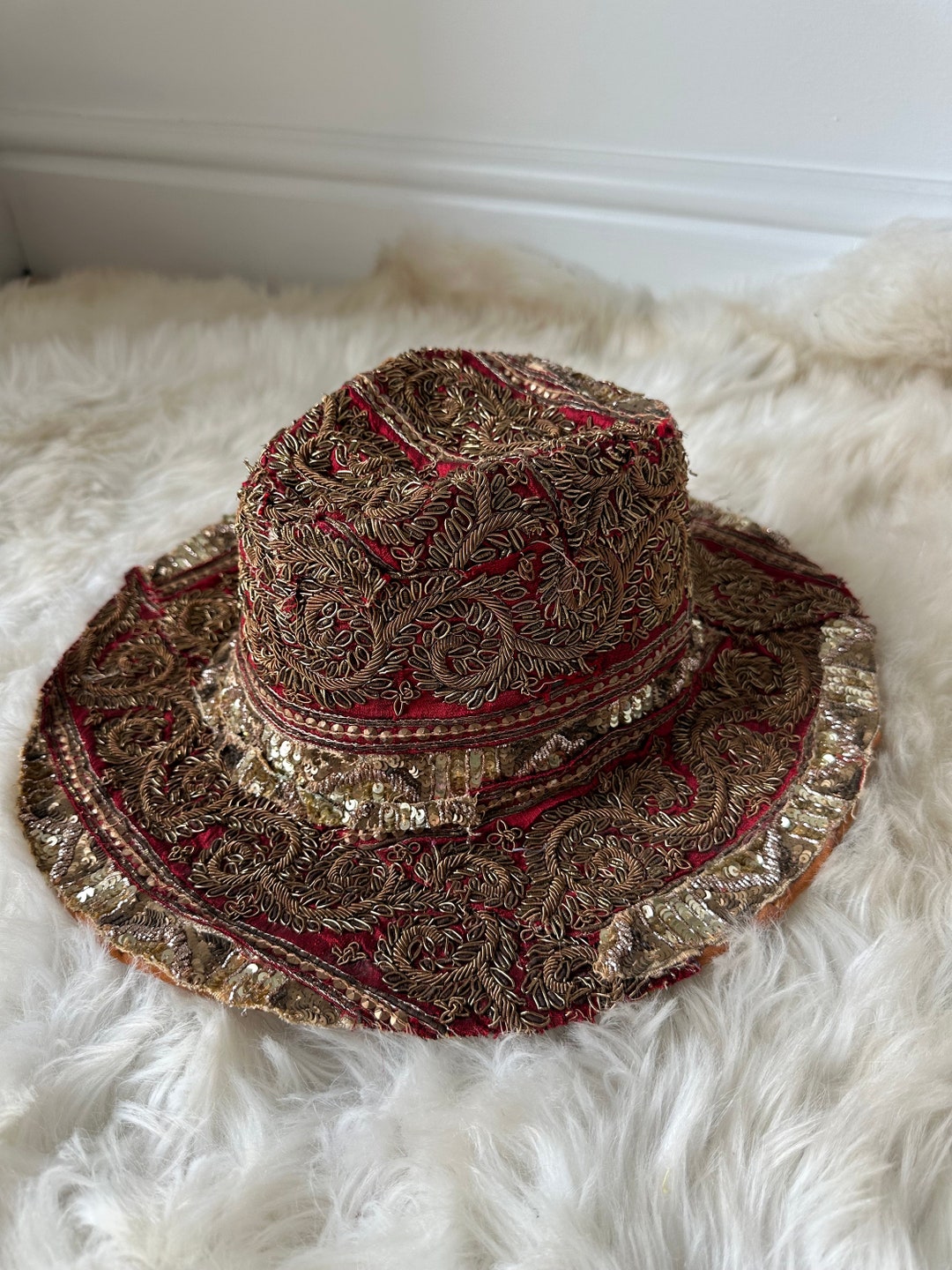 ONE OF A KIND Unique Cowboy Hat // Embellished With Sequins and ...