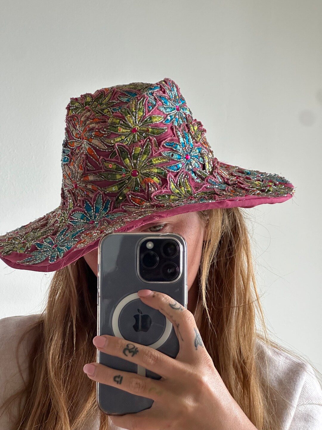 ONE OF A KIND Unique Cowboy Hat // Embellished With Sequins and ...