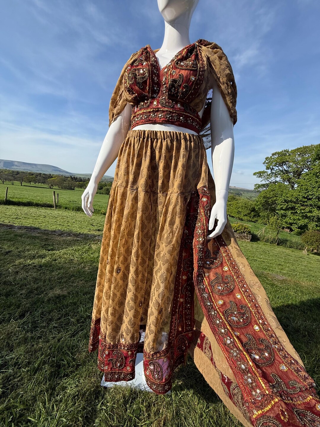 Golden Empress Plus Size Goddess Flow Two Piece Set / Fits up to XXL ...