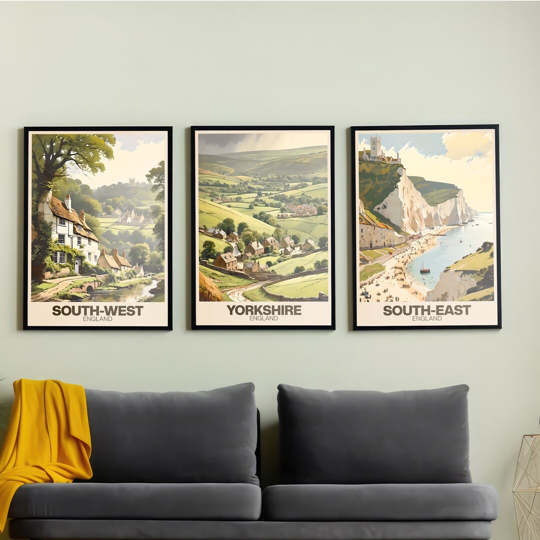 Vintage England Poster English Art Print, Wall Art, Poster ...