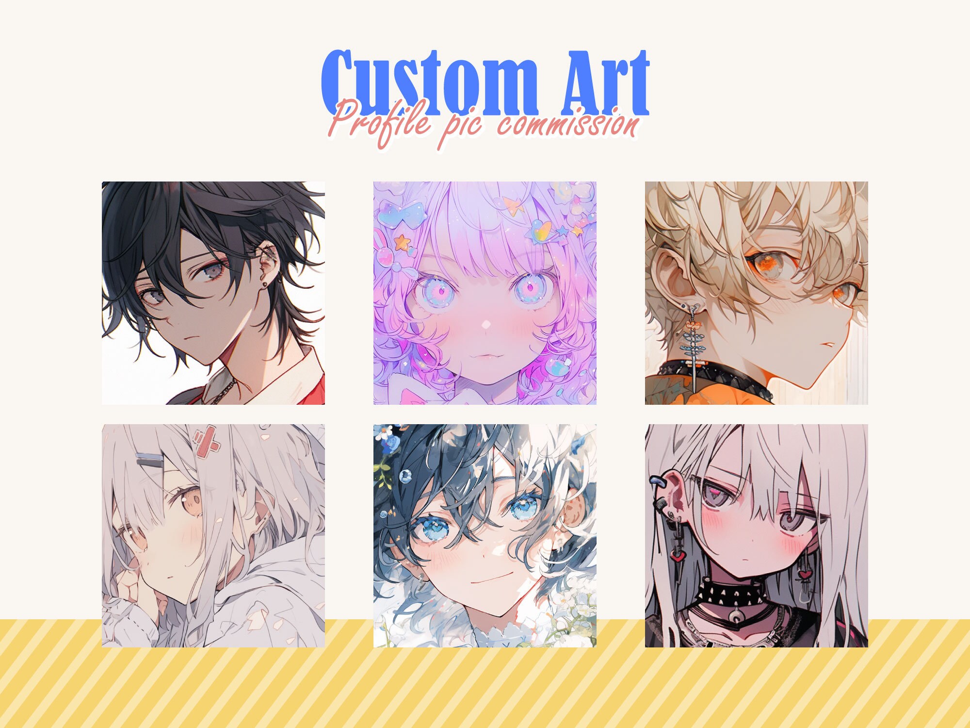 Custom Profile Picture: Custom PFP Commission,icon Commission,profile ...