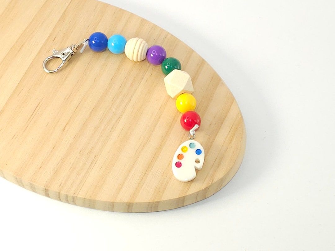 Paint Pallet DIY Keychain Kit/ Artist Colorful Party Favors/ Birthday ...