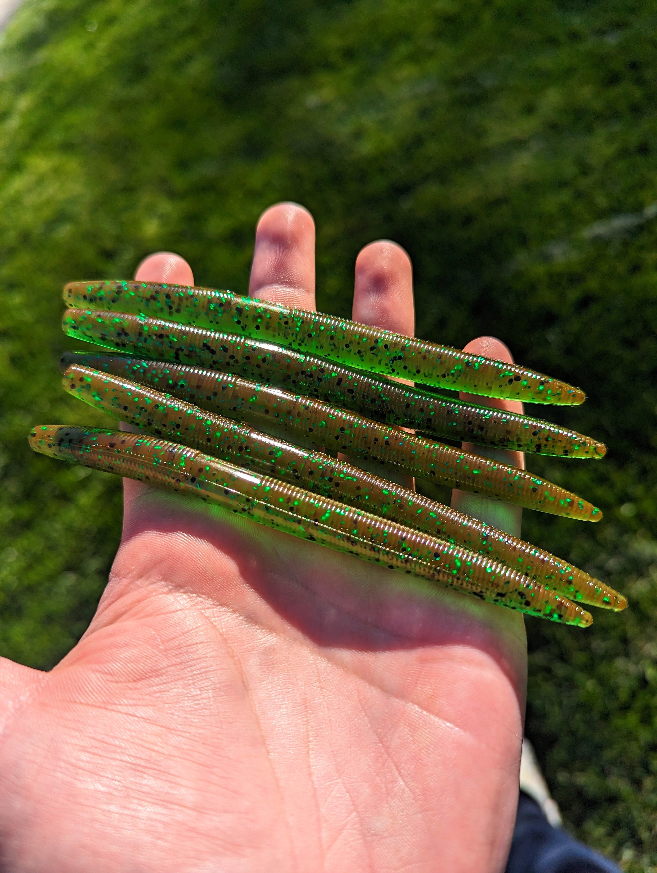 5 Color Change Stick Worms - Etsy