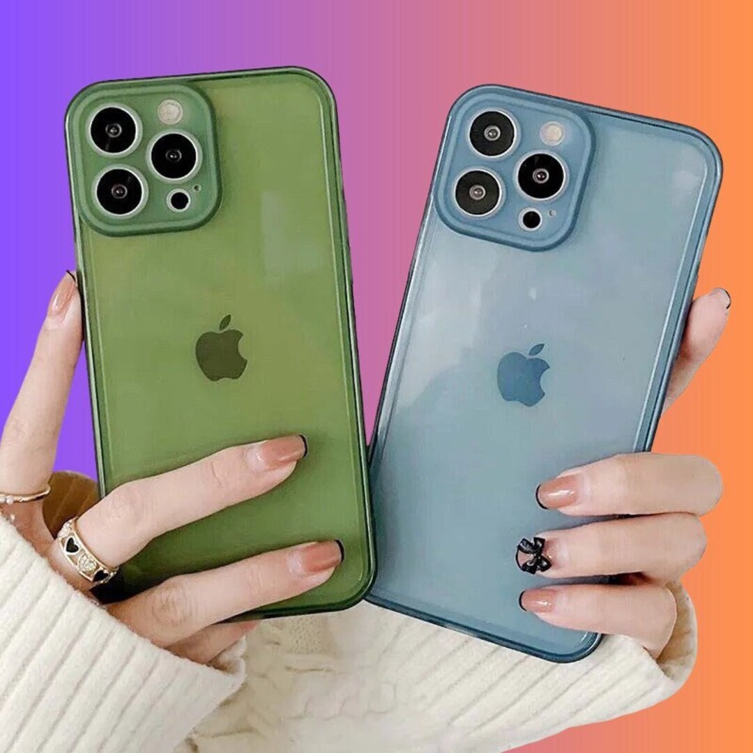 Minimalistic Tranparent Solid Color Phone Cases for iPhone 7 8 iPhone 7 ...