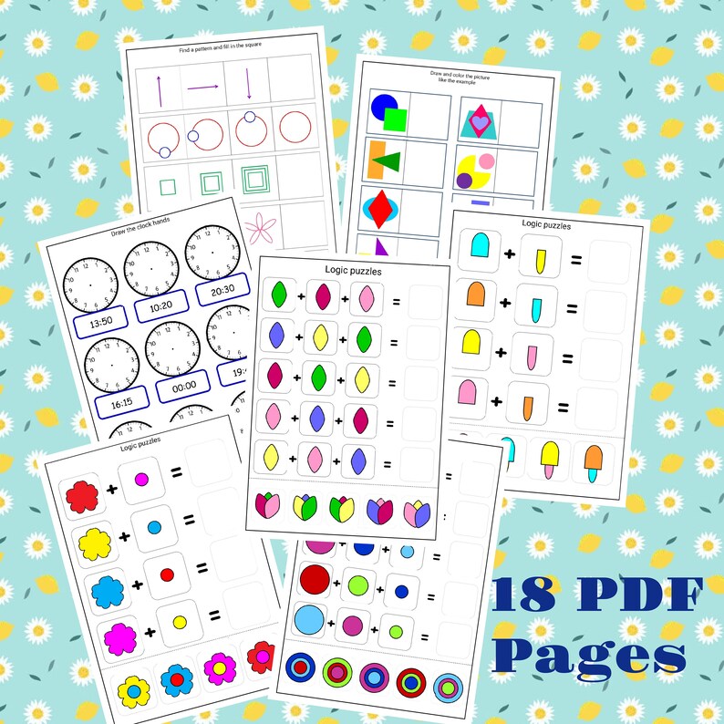 Logic Activity Pack Logical Thinking Games for Kids Brain Teasers ...