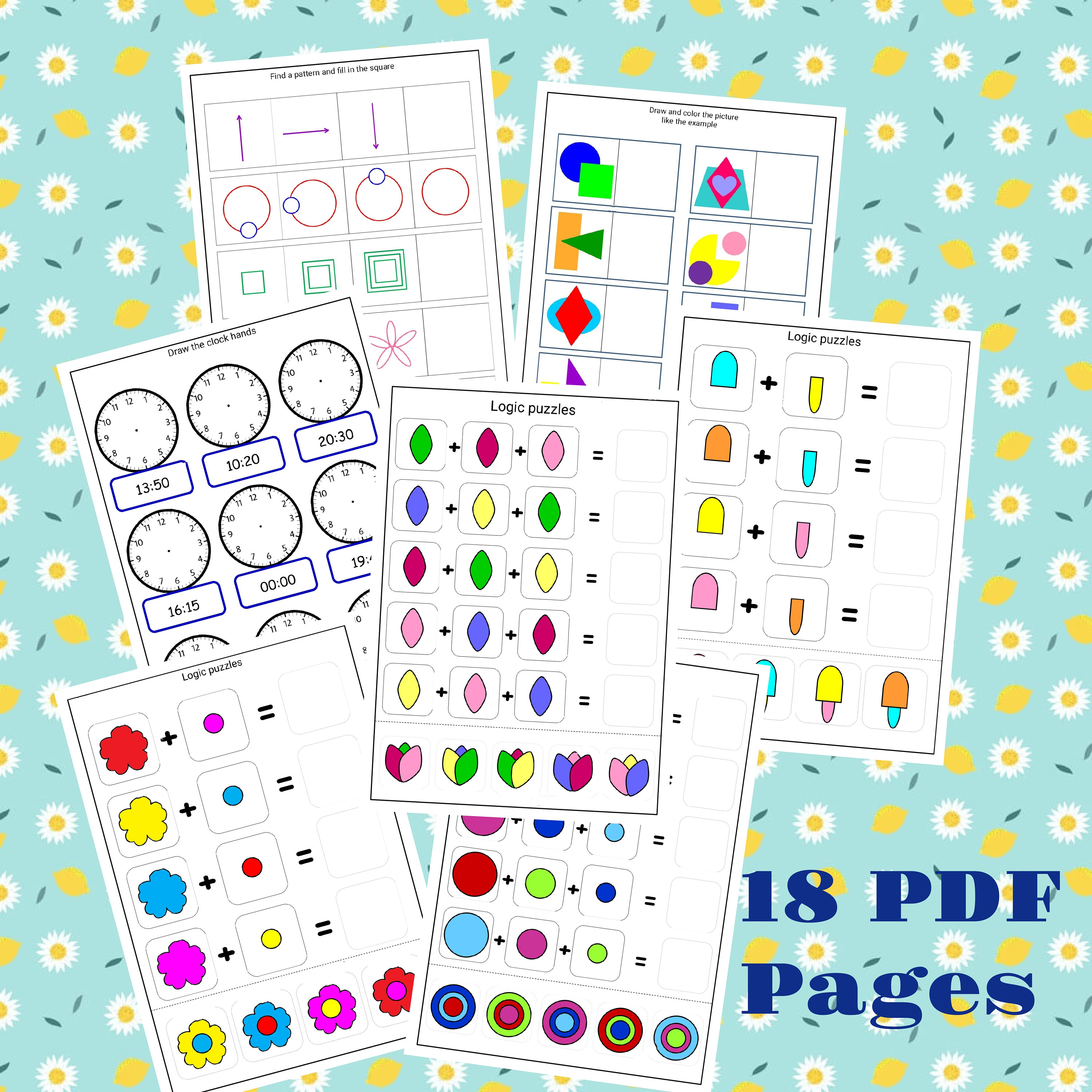 Logic Activity Pack Logical Thinking Games for Kids Brain Teasers ...