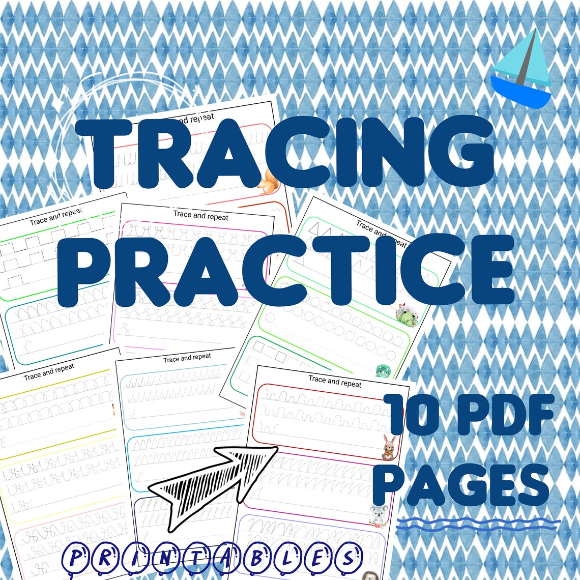 Pre Handwriting Line Tracing Worksheets| Preschool Printable ...