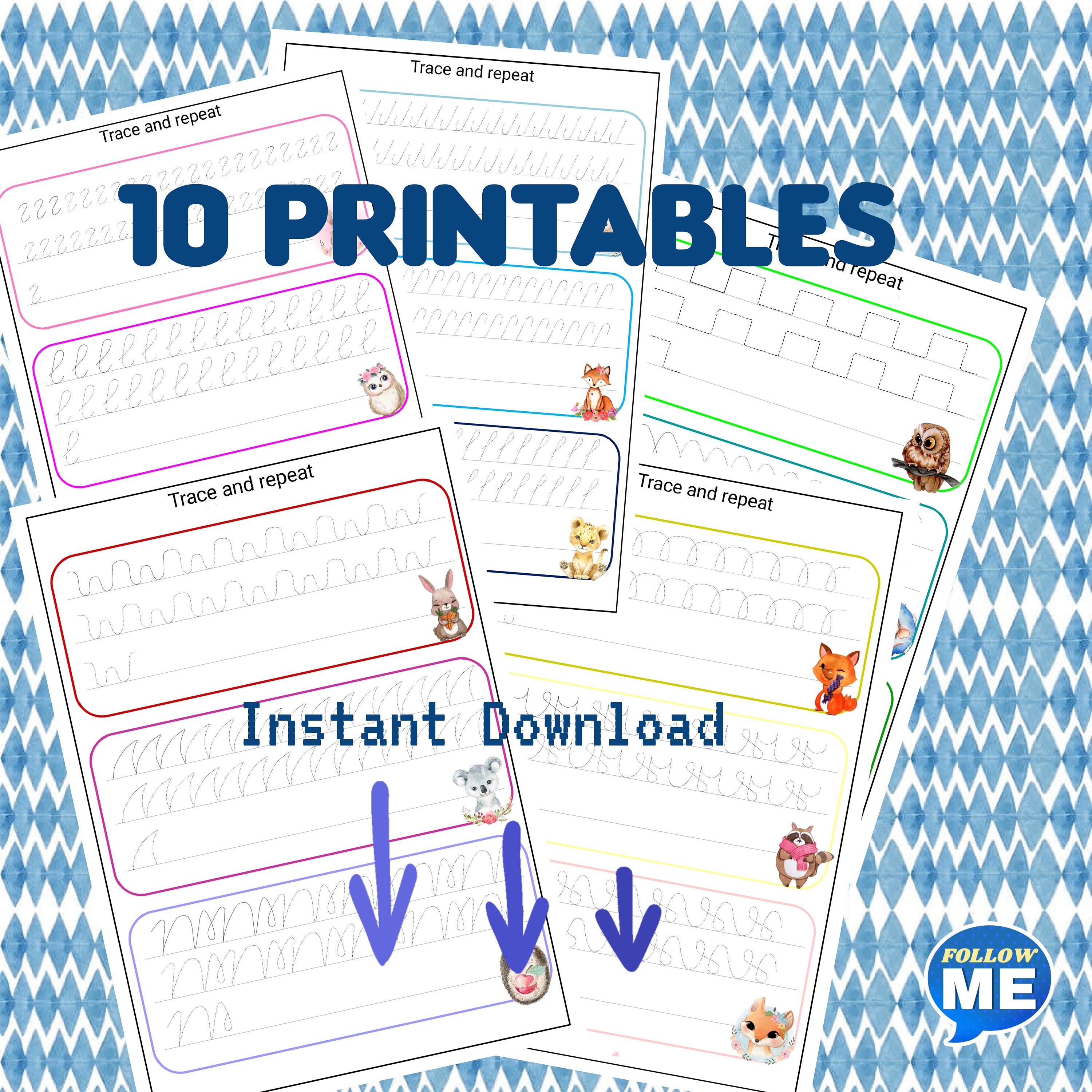 Pre Handwriting Line Tracing Worksheets| Preschool Printable ...