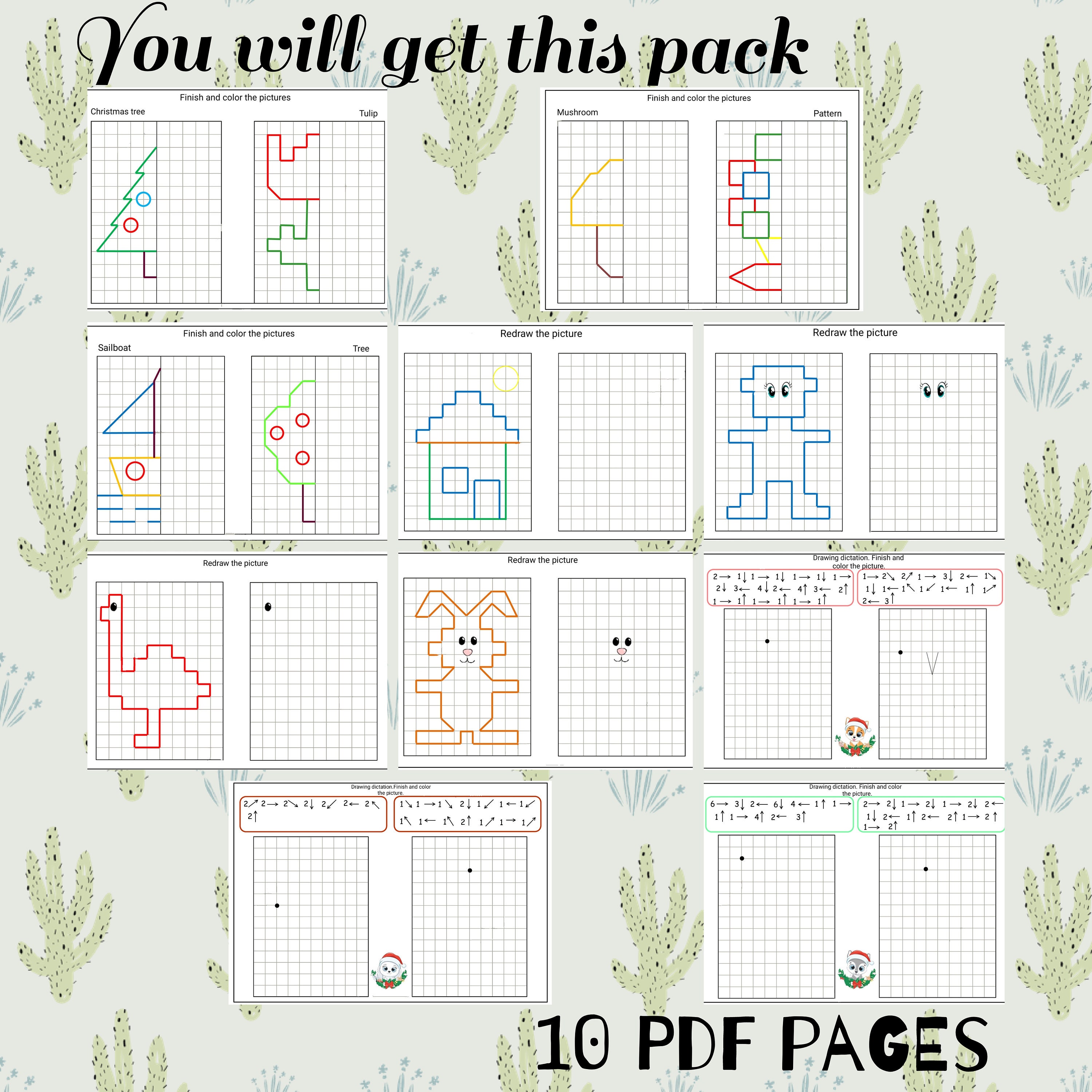Graphic Dictation Developing Graphomotor Skillsvisual Motor ...