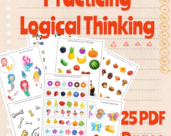 Logic Activity Pack| Logical Thinking Games for Kids| Brain Teasers ...