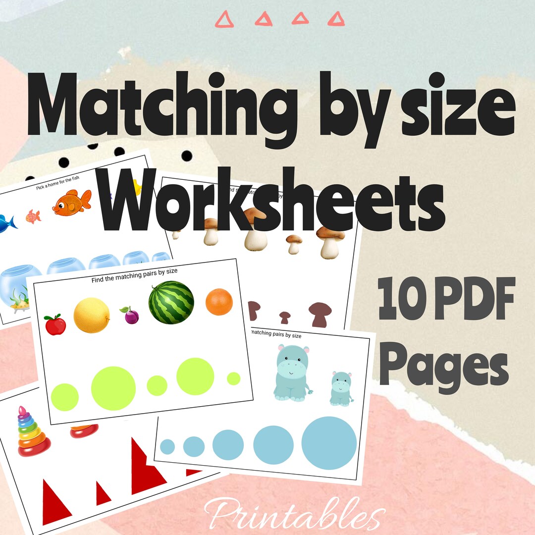 Printable Matching Worksheets| Match the Picture| Preschool Worksheets ...