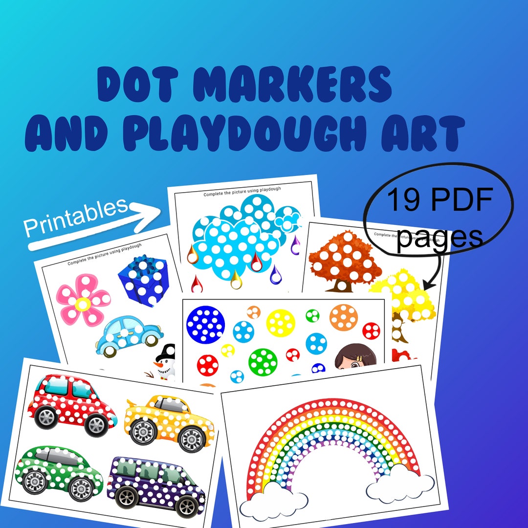 Dot Markers| Playdough| Preschool Worksheets| Printabled| Kindergarten ...