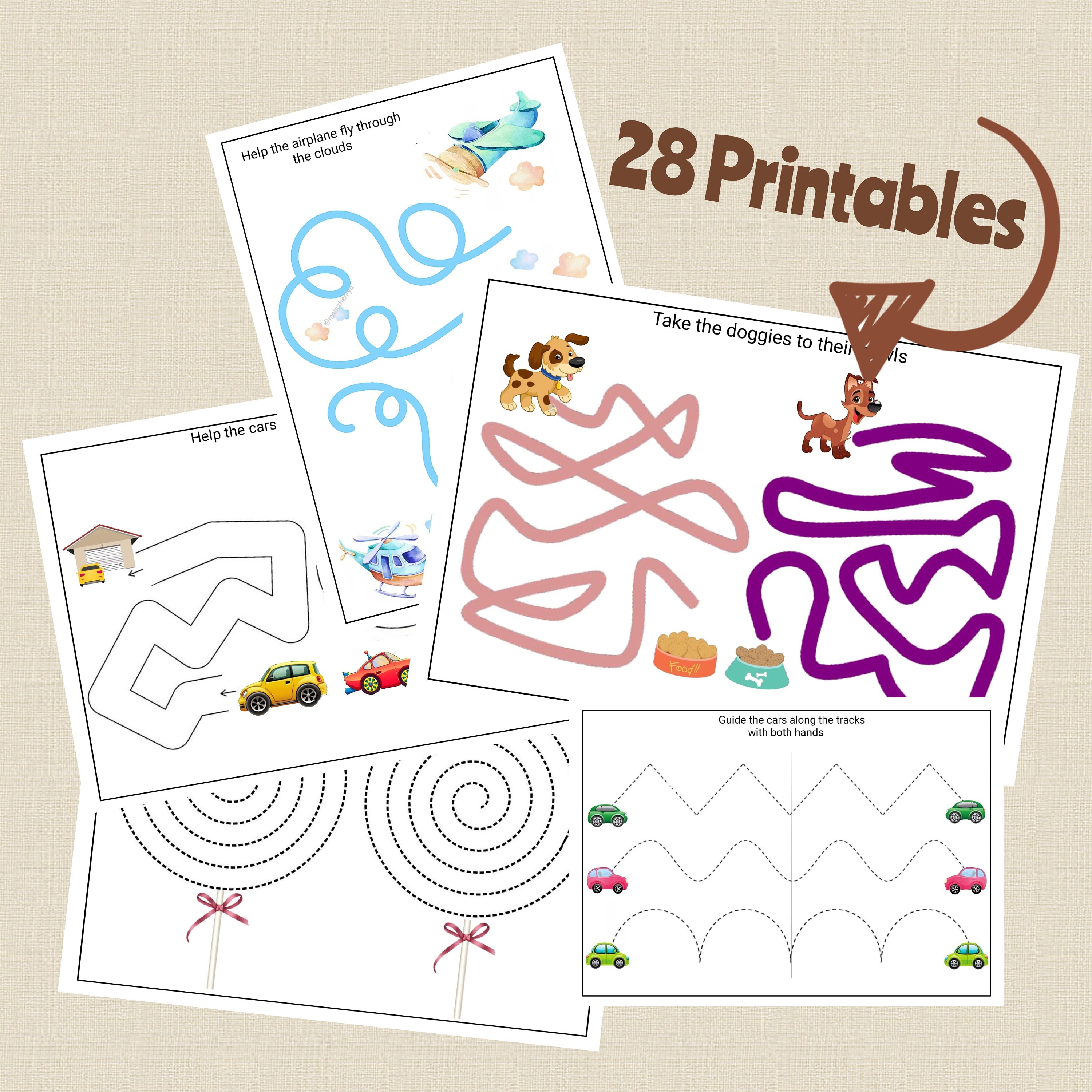 Graphomotor Skills| Pencil Control| Visual Motor Worksheets| Preschool ...