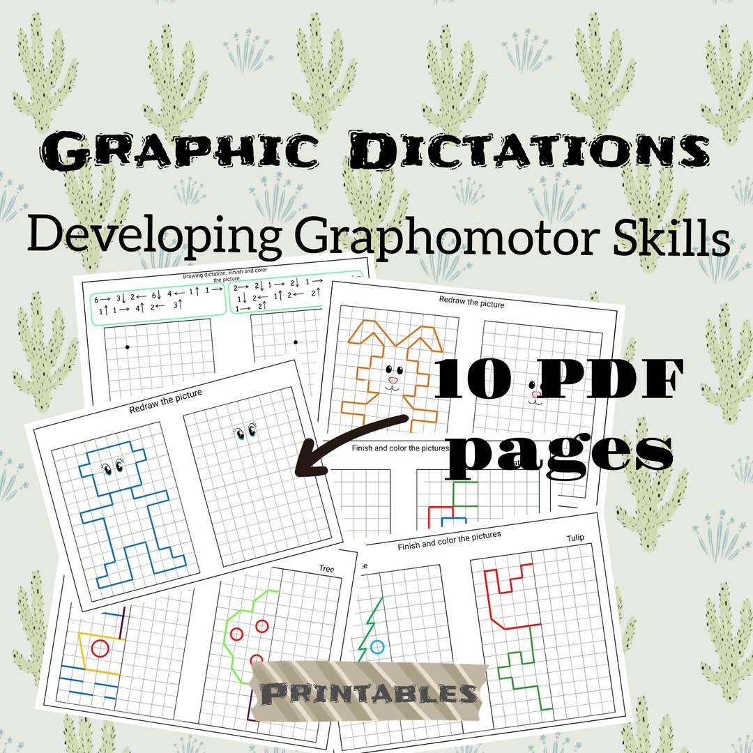 Graphic Dictation| Developing Graphomotor Skills|visual Motor ...