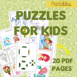 Matching Puzzle Printables| Homeschool| Preschool and Kindergarten ...