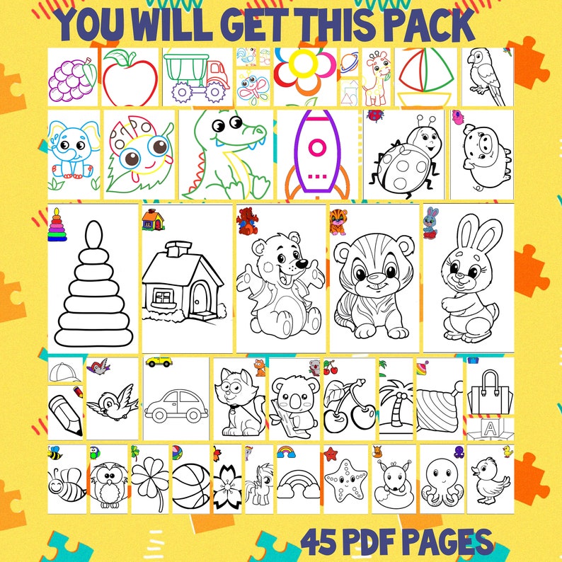 Coloring Pages| Preschool Printables| Kindergarten| Learning Activities ...