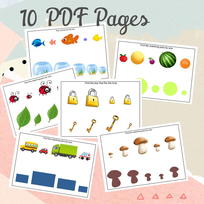 Printable Matching Worksheets| Match the Picture| Preschool Worksheets ...