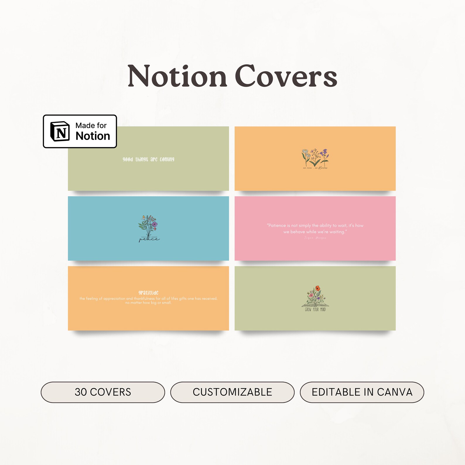 Notion Cover Bundle to Customize Your Notion Template and Make It ...