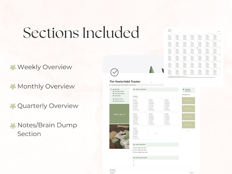 Notion Habit Tracker Notion Template Notion Dashboard Notion - Etsy