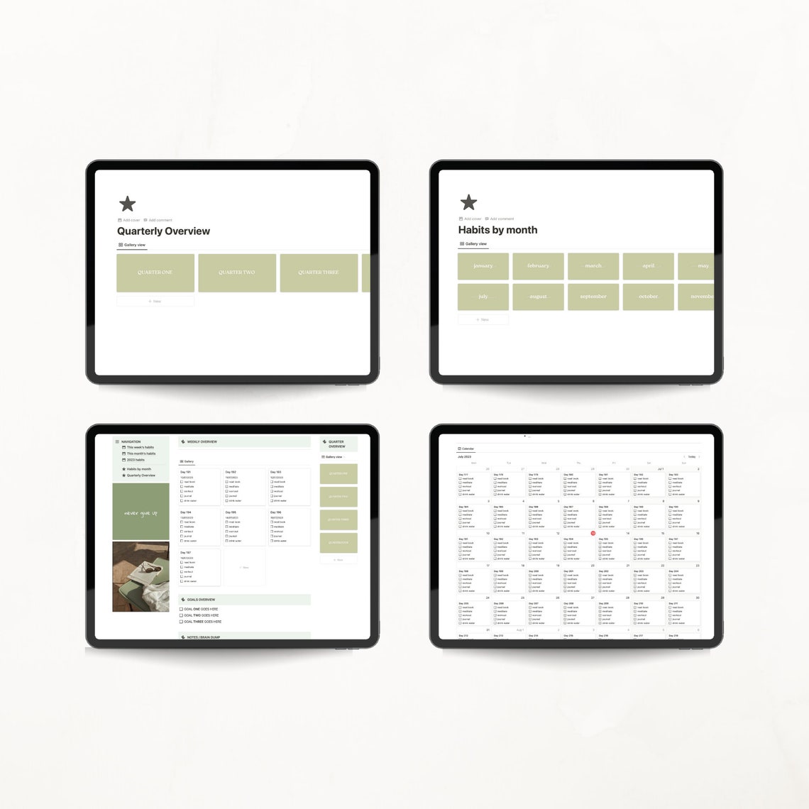 Notion Habit Tracker Notion Template Notion Dashboard Notion Planner Digital Habit Tracker