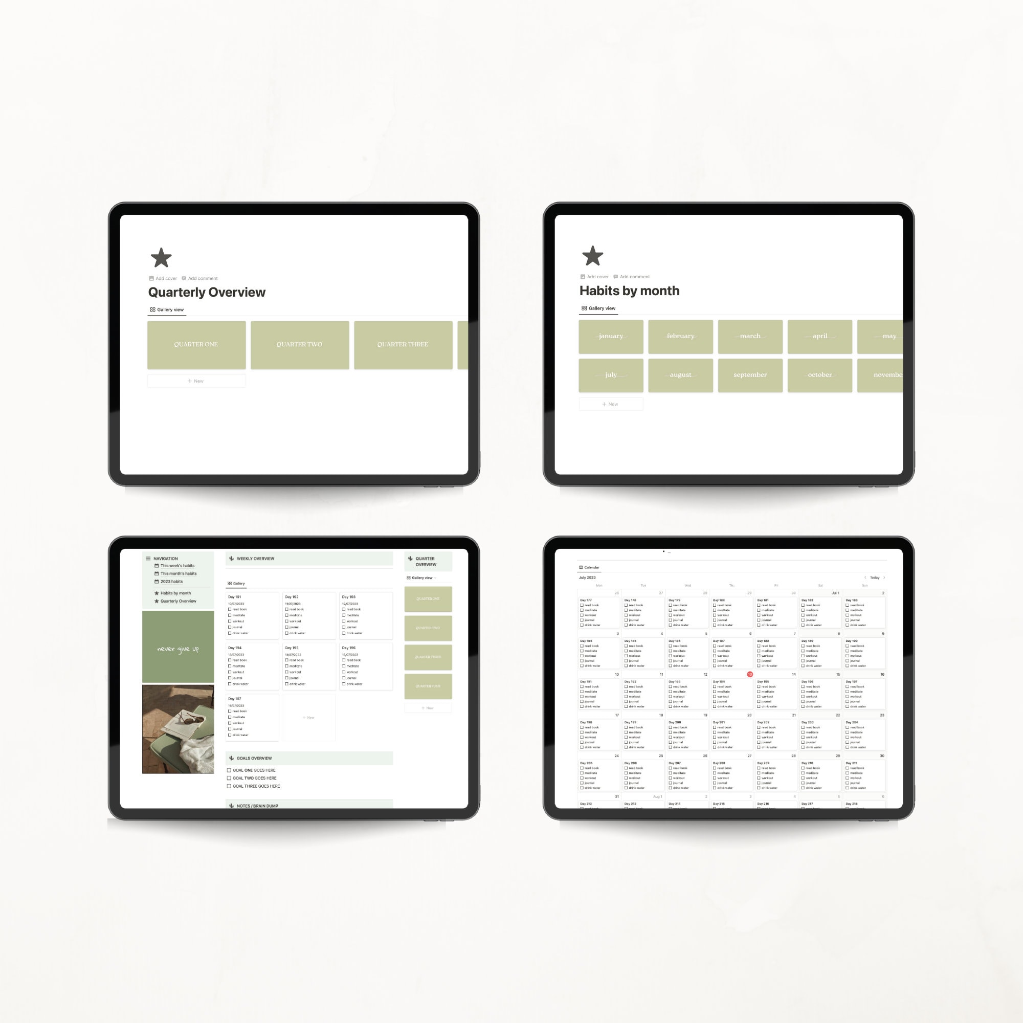 Notion Habit Tracker Notion Template Notion Dashboard Notion Planner Digital Habit Tracker
