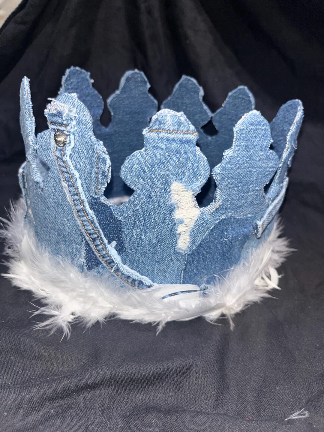 Denim Senior Crown - Etsy