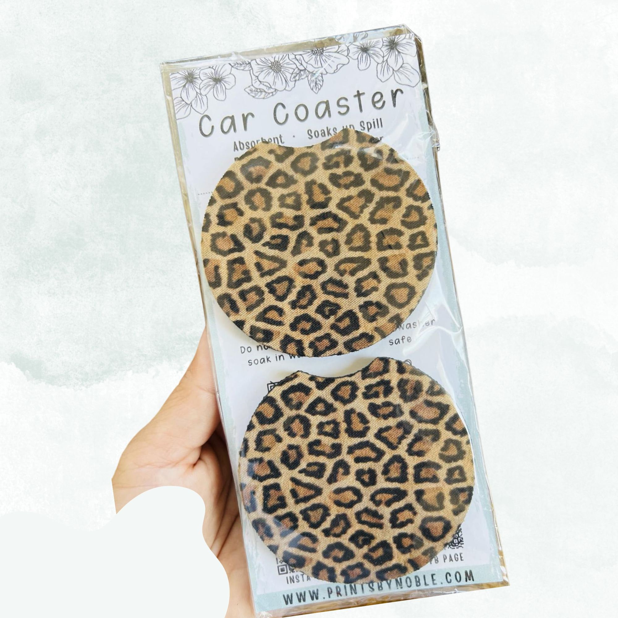 Car Coaster Tag, Car Coaster Packaging, Car Coaster Care Instruction ...