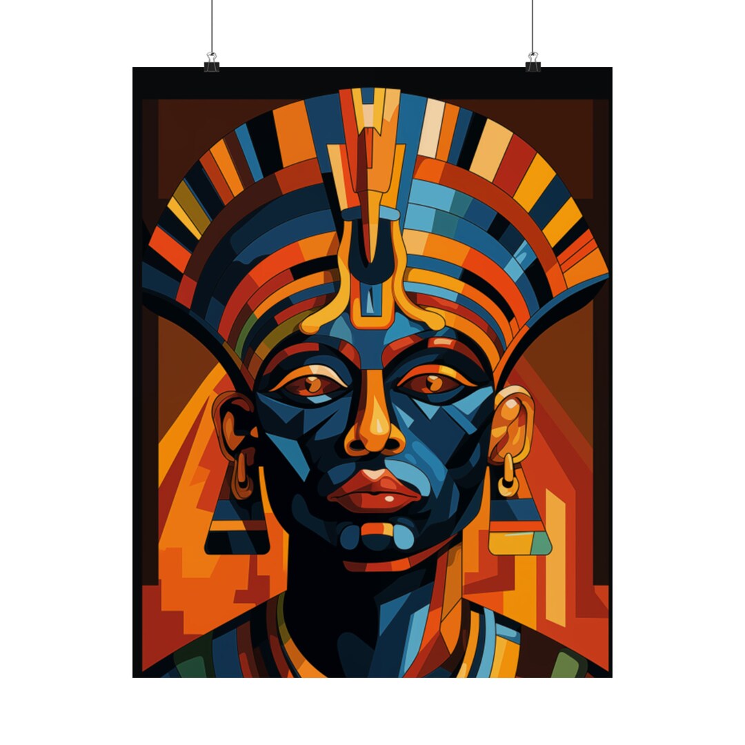 African Man Vertical Matte Poster Wall Art Living Room Bedroom Wall Art ...
