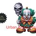 Clown Creepy Face Scary Halloween Horror Costume Graphic Design Clipart ...